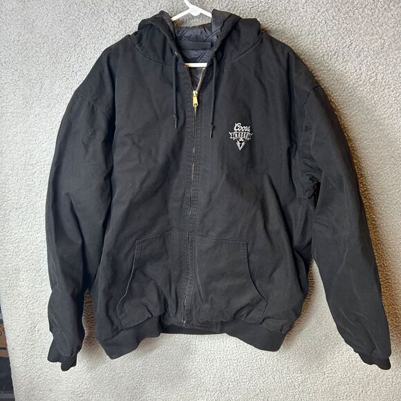 Dunbrooke | Jackets & Coats | Coors Rodeo Mens Size 2xlt Black Quilted ...